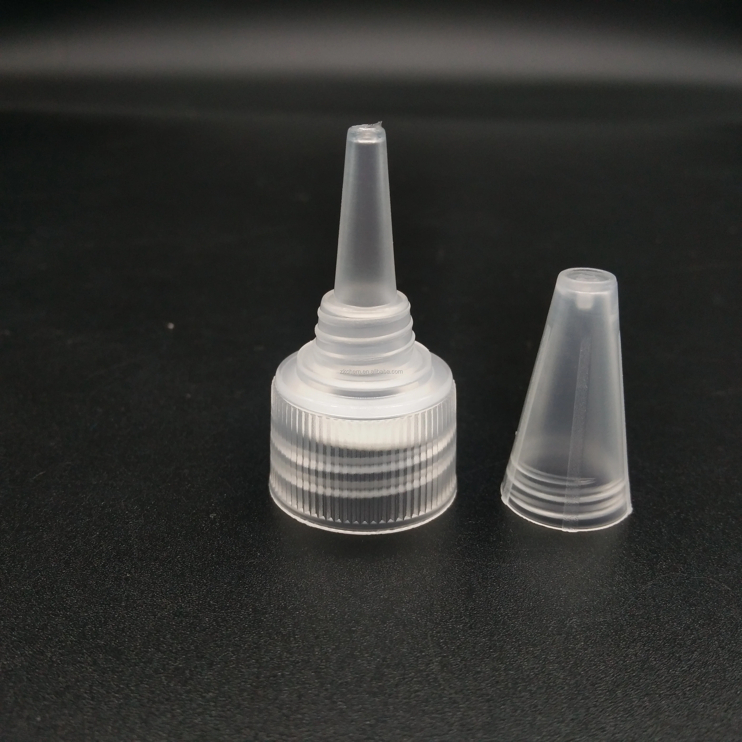 Professional Design Long Nozzle Dropper Plastic Cap