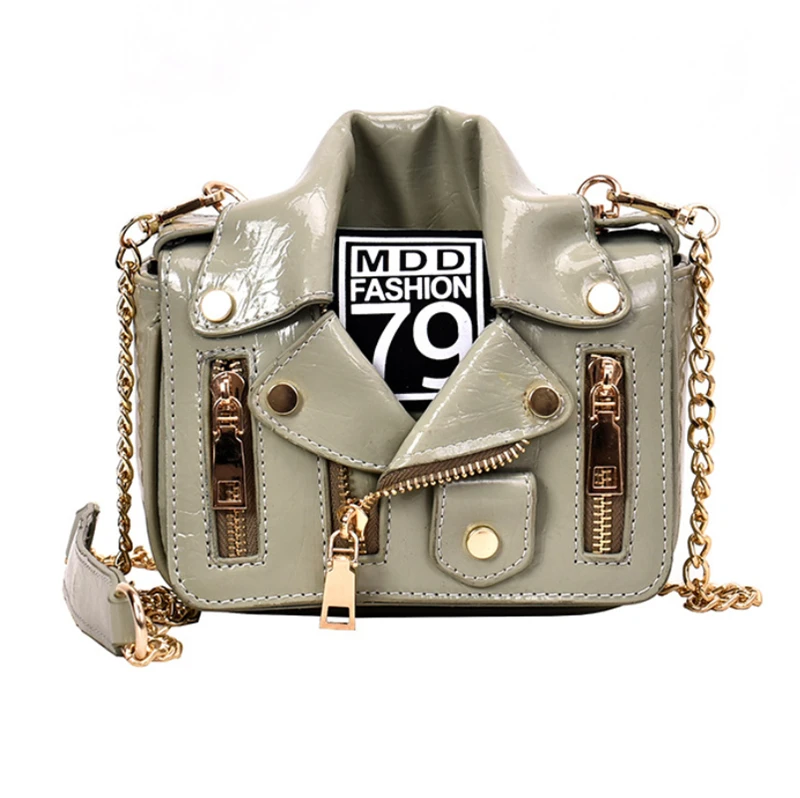Designer Square Jacket Shape Handbag Purse Function Korean Chains Bag ...
