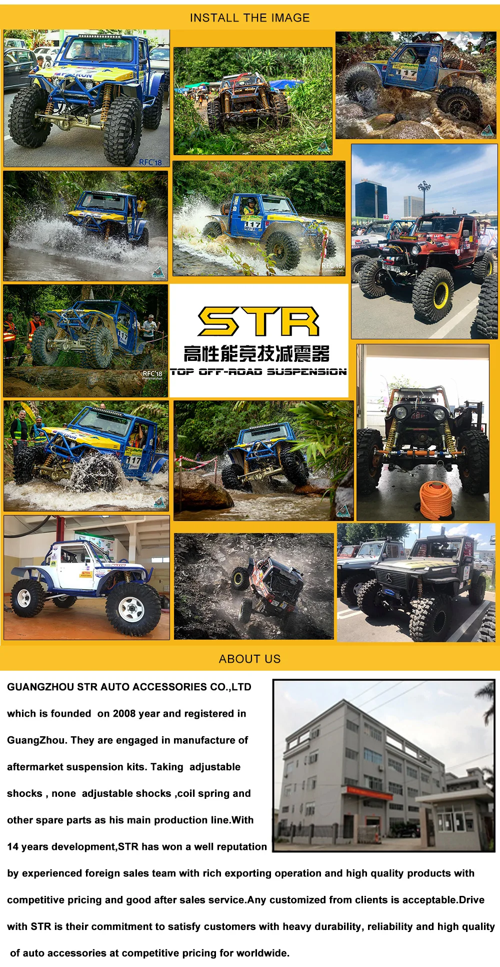 STR 4x4 Shock Absorbers - Durable and Reliable Performance