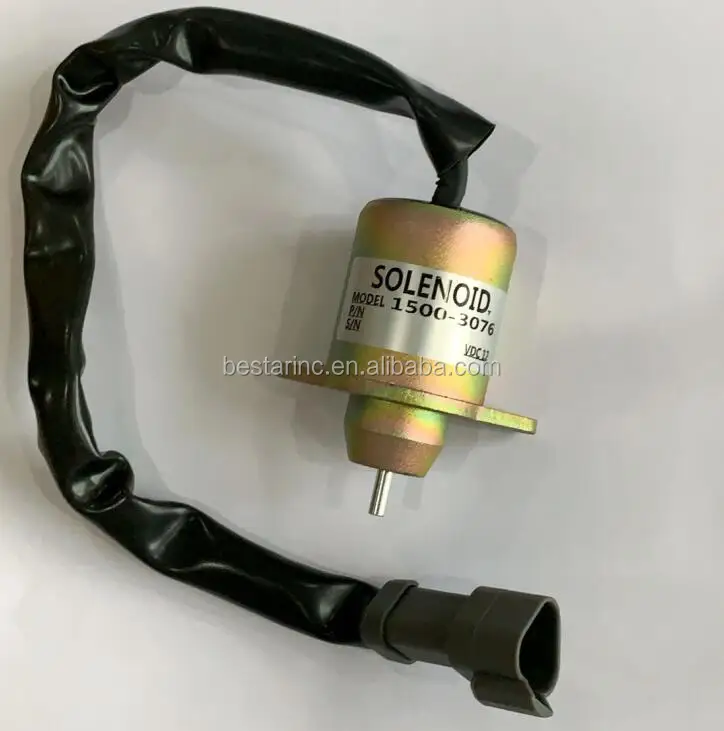 Diesel Engine Fuel Shut Off Stop Solenoid Valve 1500-3076 42-100 For ...