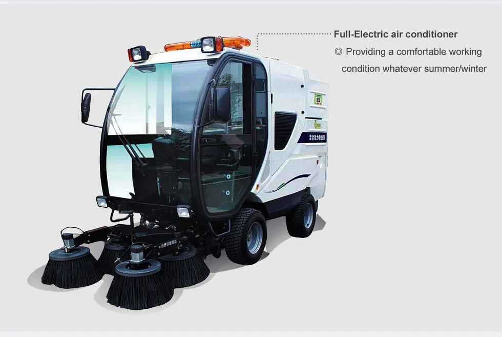 Heavy Duty Vacuum Road Sweeper With Closed Cab - Buy Ride On Floor ...