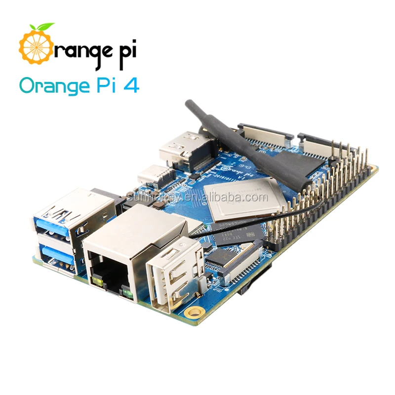 Orange Pi 4 Development Board - RK3399 Chip, 4GB DDR4