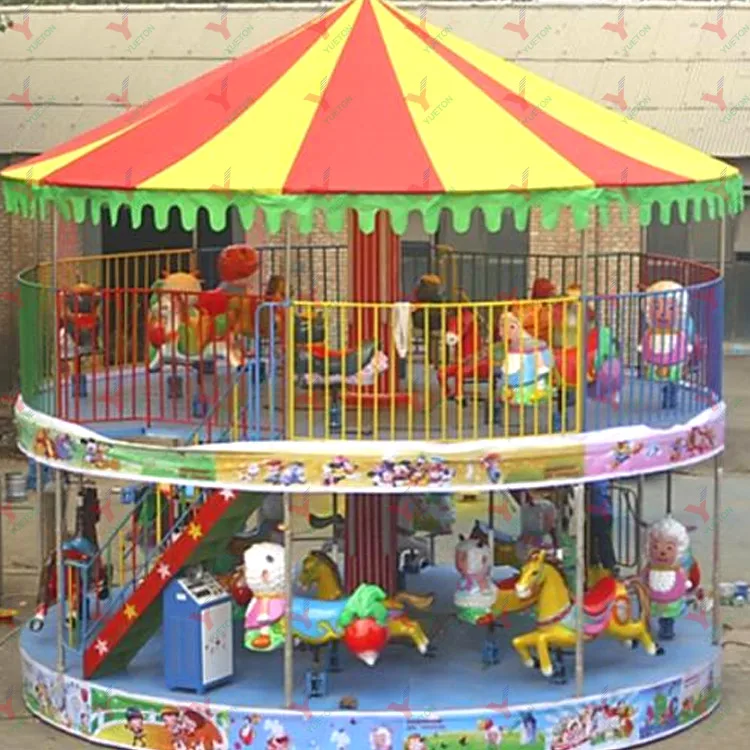 Fairground Rides Classical Luxury Double Decker Carousel Rides For Sale ...