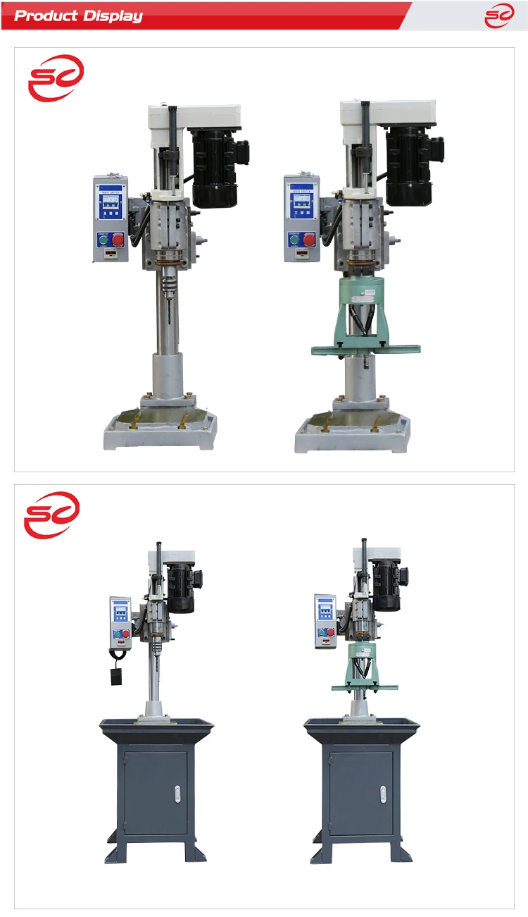 SS-74 Table Type Pneumatic Air Semi Automatic Single Spindle Drilling ...