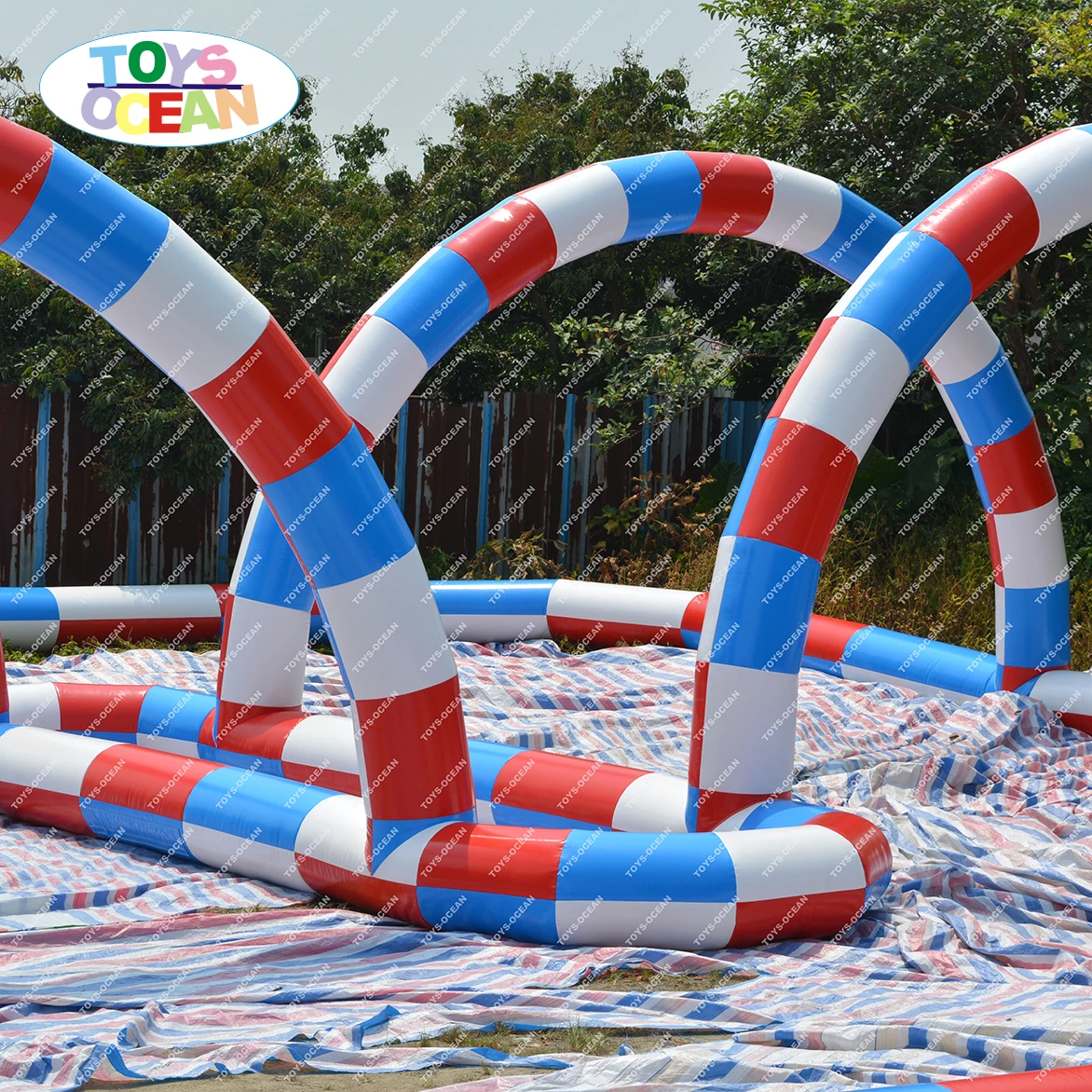 Inflatable Racking Track Inflatable Race Track Go Kart Racing - Buy ...