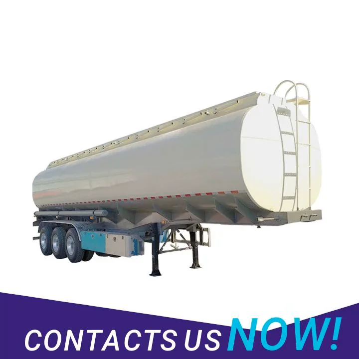 Second Hand Oil Tanker 3 Axles 42000l 45000l Prime Mover With Fuel ...