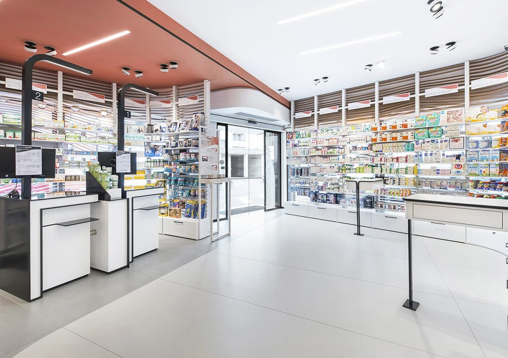 Apotek Modern Interior Tata Letak | 3D Desain untuk Farmasi | Obat ...