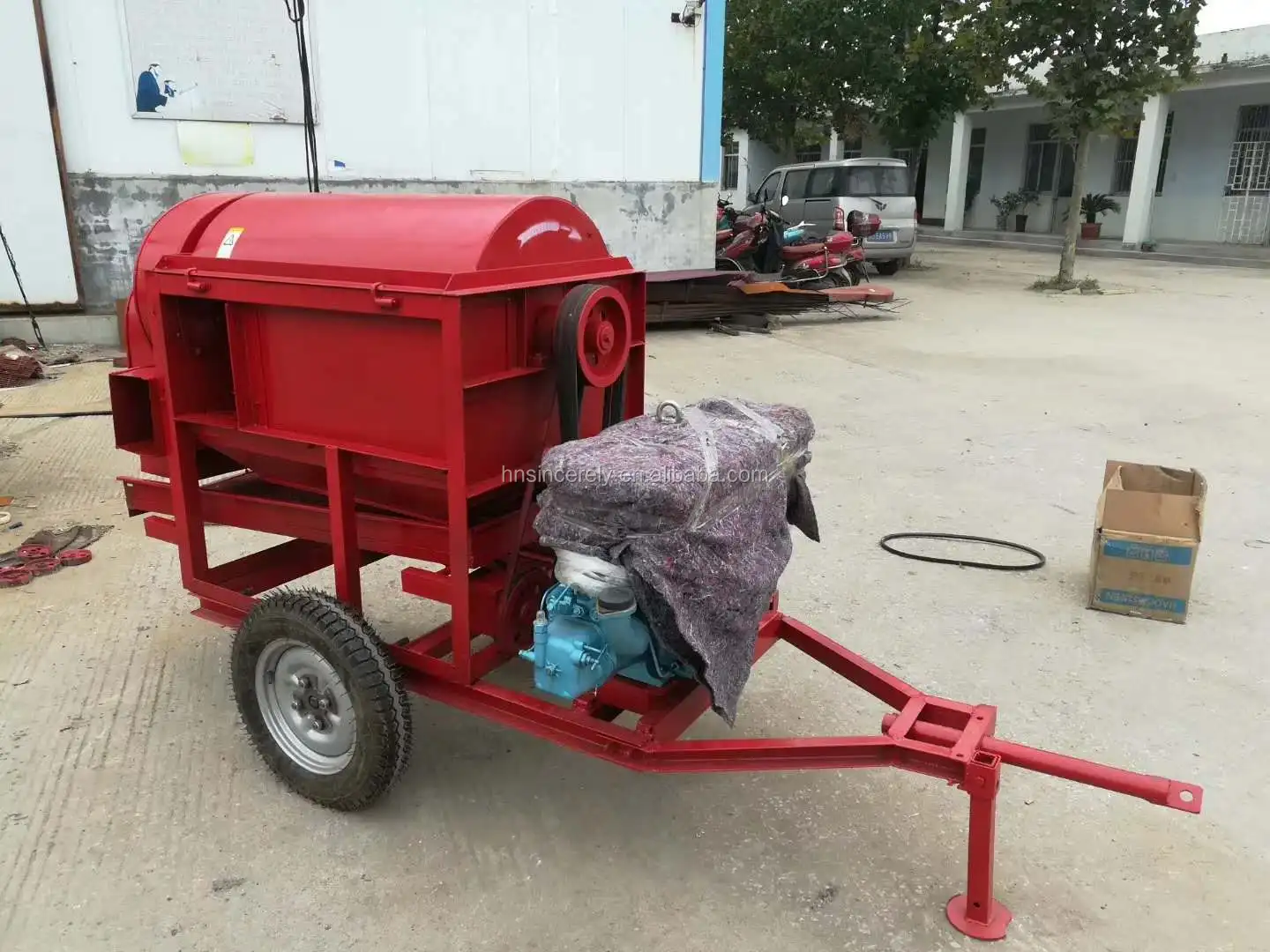 8HP and 12HP Diesel Motor Thresher - High Efficiency Crop Processing