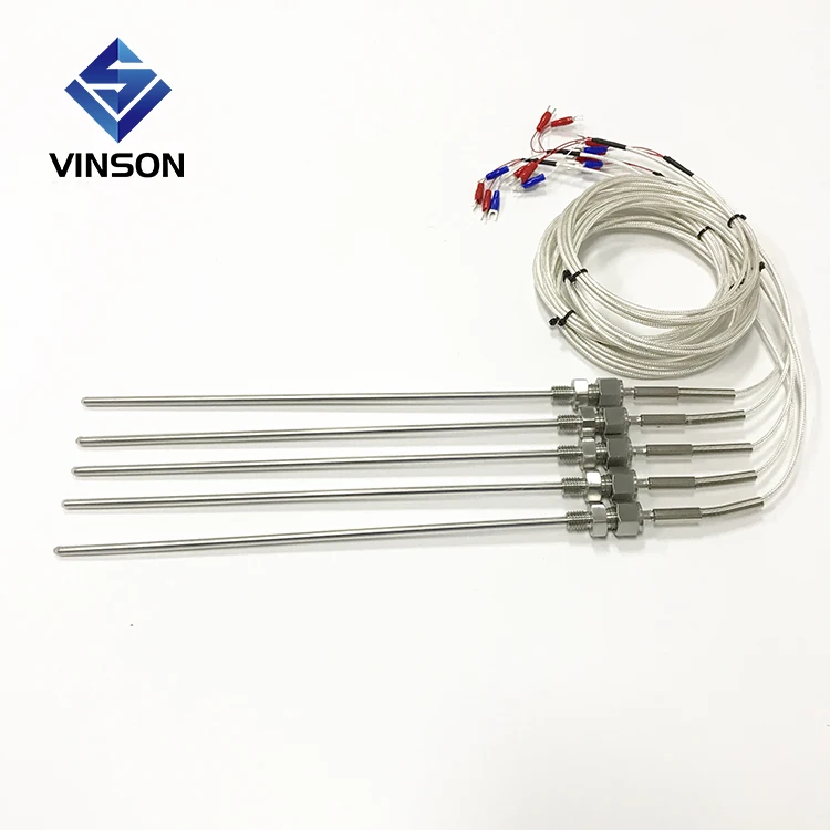 Factory Customized K/j/pt100/pt100/cu50 Wireless Temperature Sensor ...