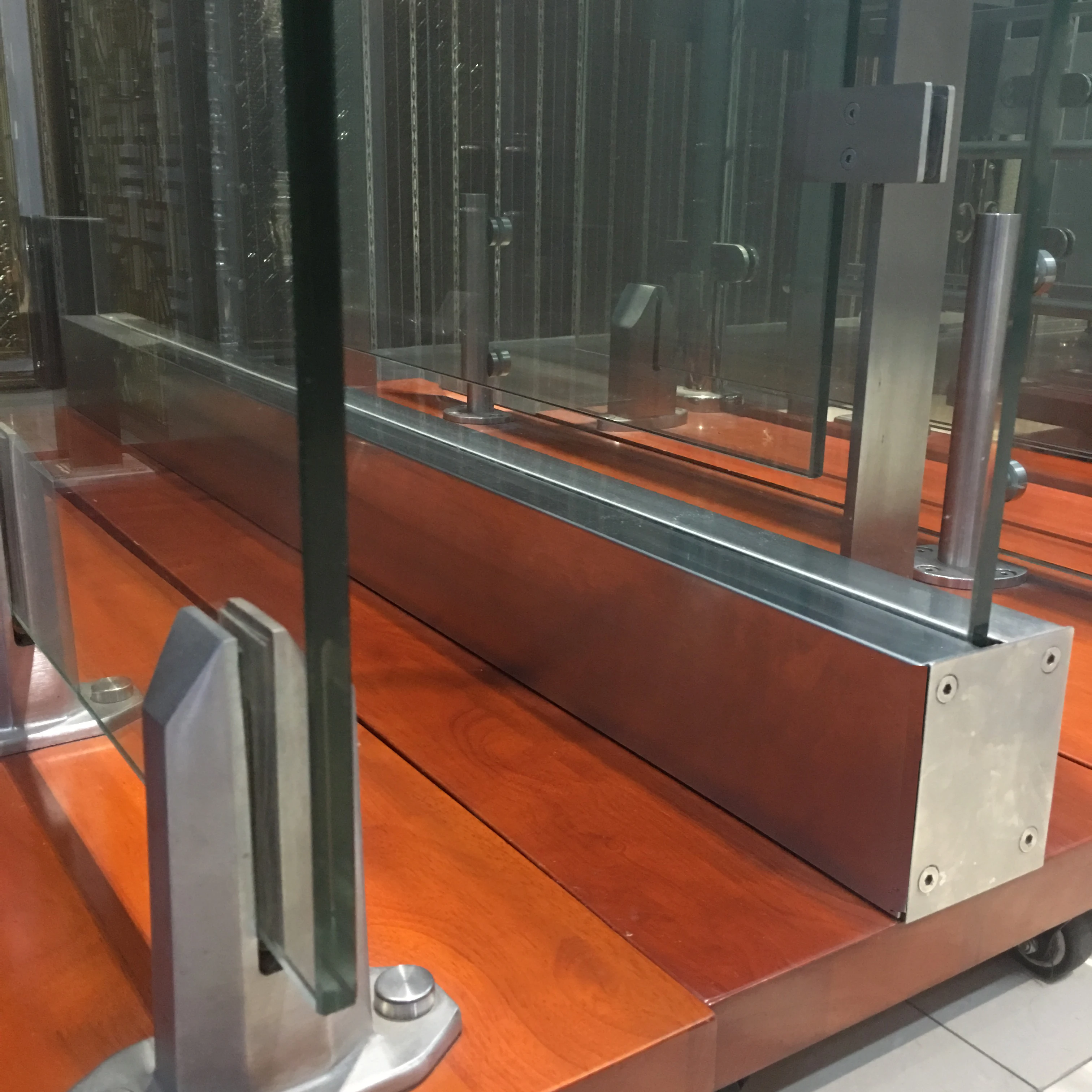 Chrome Terrace Railing Accessories Stainless Steel Glass Balcony ...