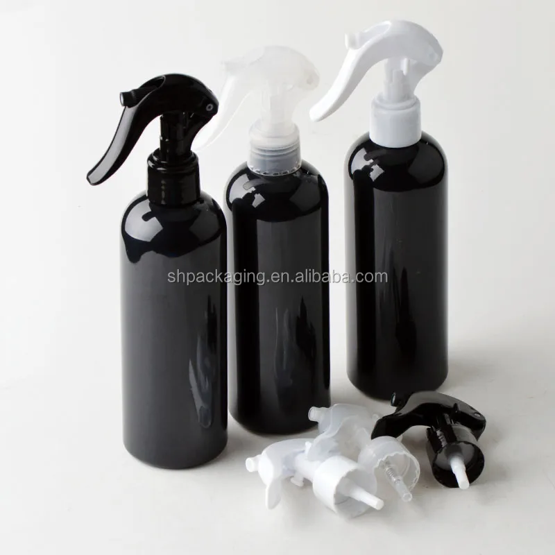 300ml Black Plastic Spray Bottle - Perfect for Cosmetics