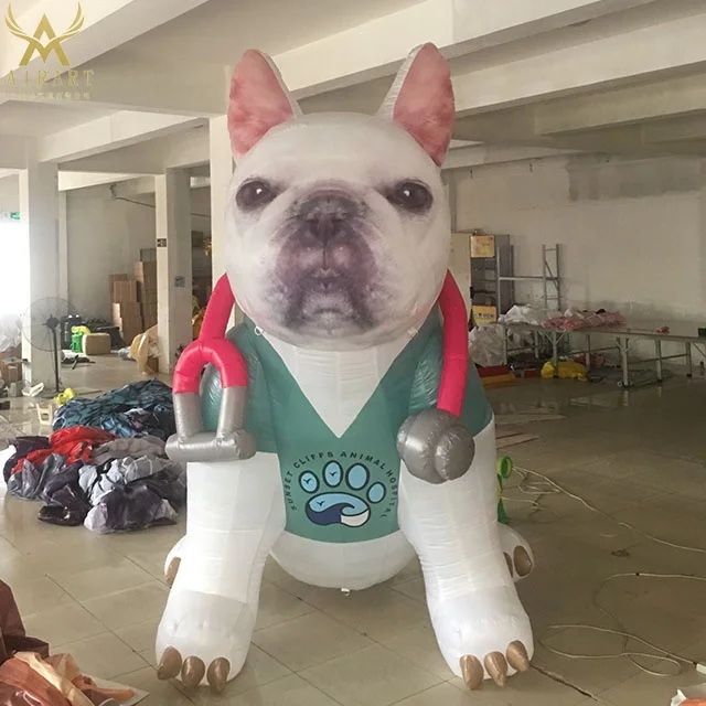 Pet Bulldog Shape Inflatable Balloon,Cartoon Dog Inflatable Animal ...