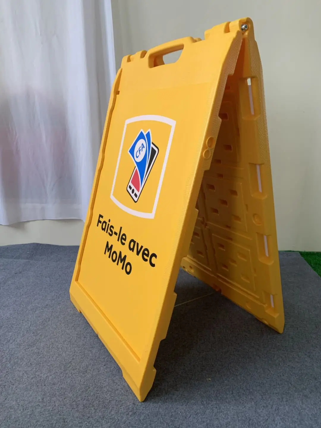 White/Grey Folding Custom Sandwich Board Advertising Sign A-Frame Board ...