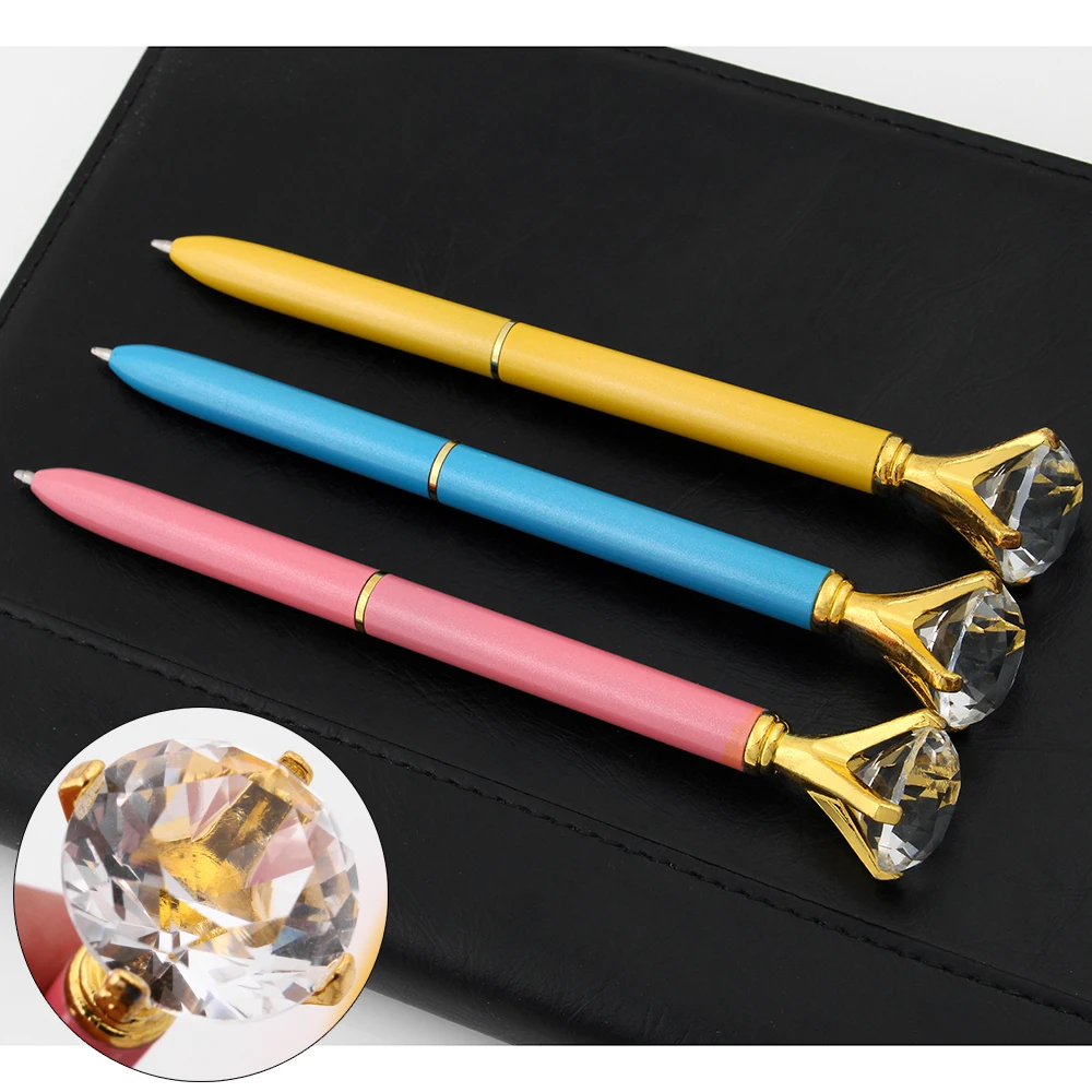 Promotion Big Top Diamond Multi Color Metal Ball Crystal Pen
