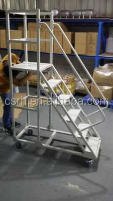 RH-LT03-2 1300*900*2380mm Heavy Duty Ladders with Handrail / Loft ...