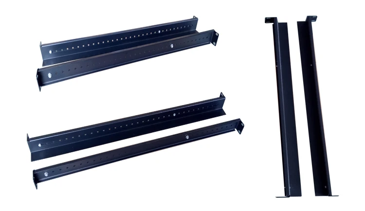 1U Fixed 19" Adjustable Depth Universal Server Rack Rails