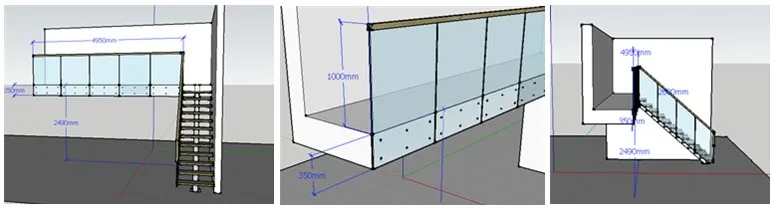 Vertical Wire Railing Design - Stainless Steel Cable Stairs