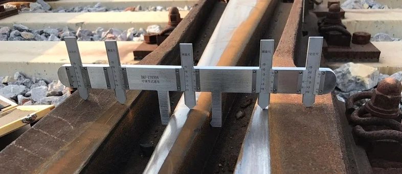 Railway Measurement Tools /rail Frog Wear Gauge/track Maintenance ...