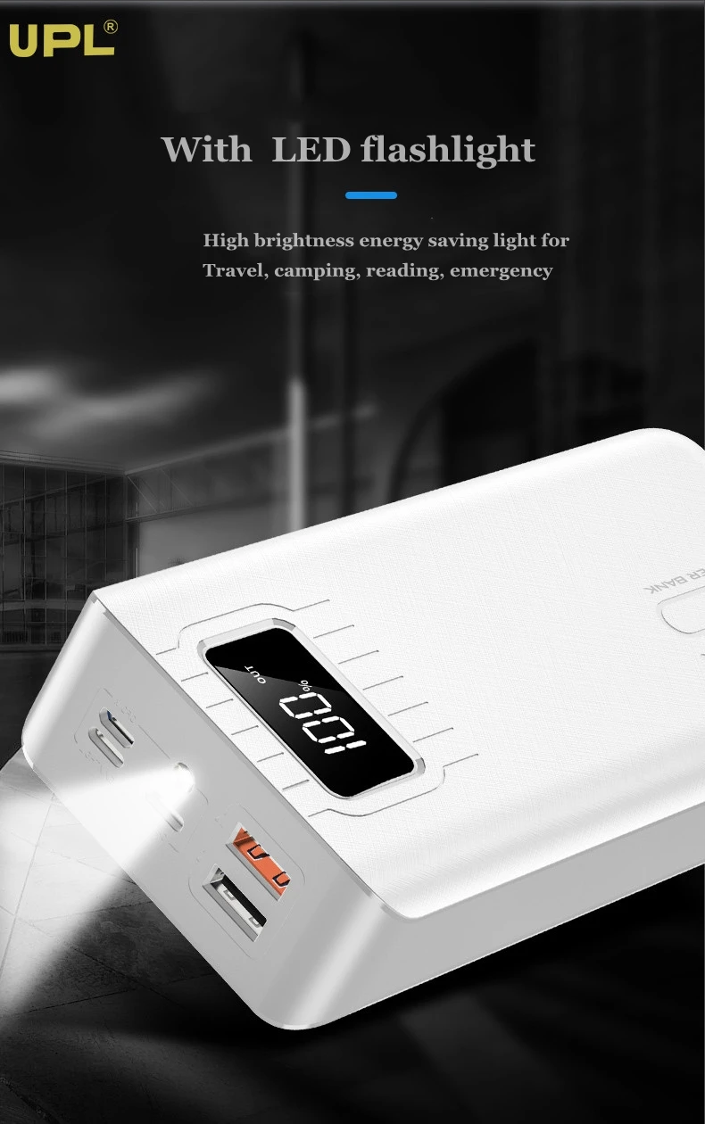Led Digital Display Power Bank With Flash Light Large Capacity Real ...