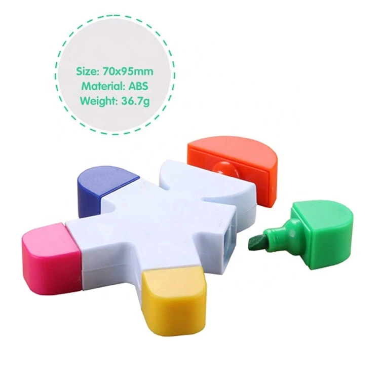 Wholesale Star Shape Highlighter Marker Pen Set - 5 in 1 Colorful Ink ...