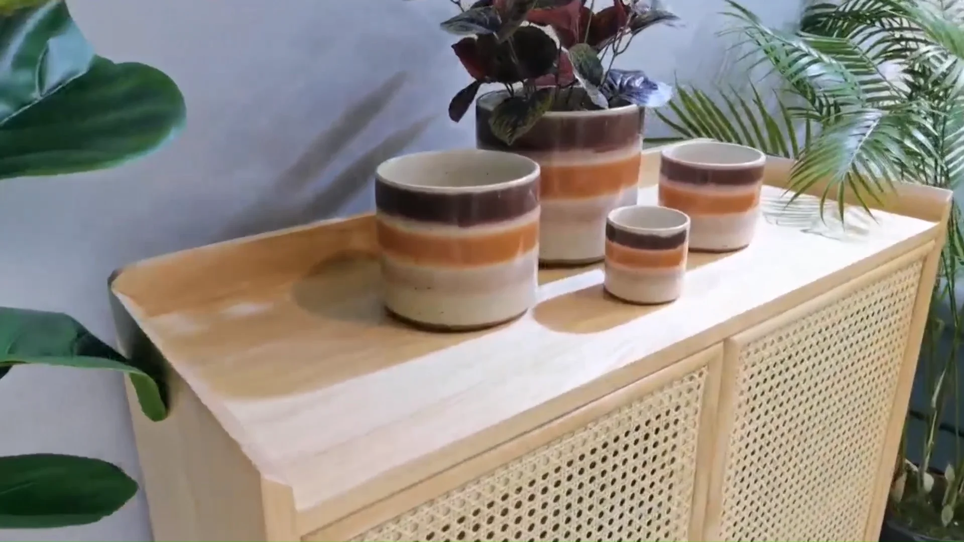 Fancy Polychrome Design Nordic Planting Pot Ceramic Garden Plant Flower ...