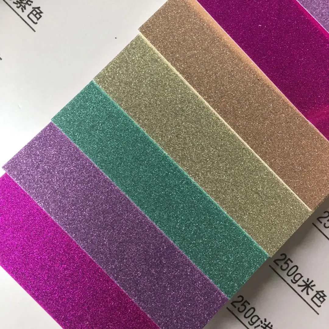 Wholesale Gold Color 12x12 Double Sided Cardstock Glitter