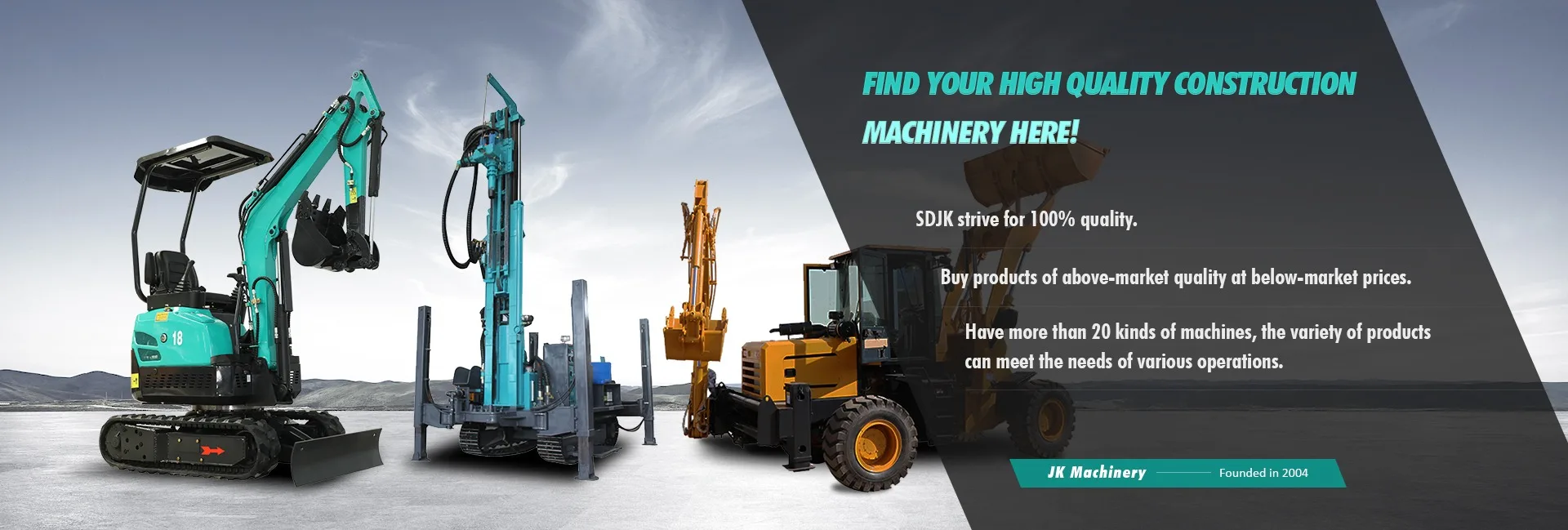 Shandong JK Machinery Co., Ltd. - Water Well Drilling Rigs, Mini Excavator