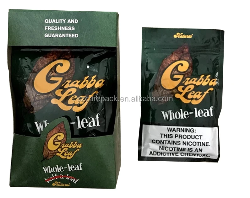 Smell Proof Oem Grabba Leaf Cigar Wrap Packaging Small Sachet Tembakau ...