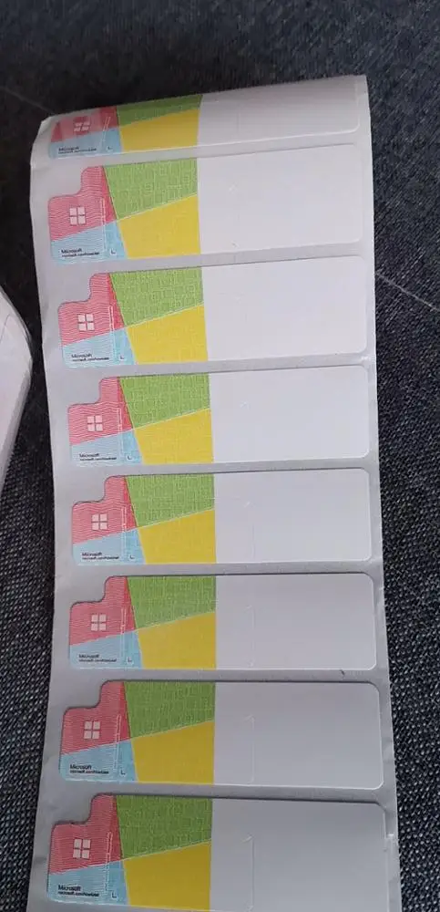 Ms Logo Hologram Sticker,Microsoft Blank Label / Coa License Sticker ...