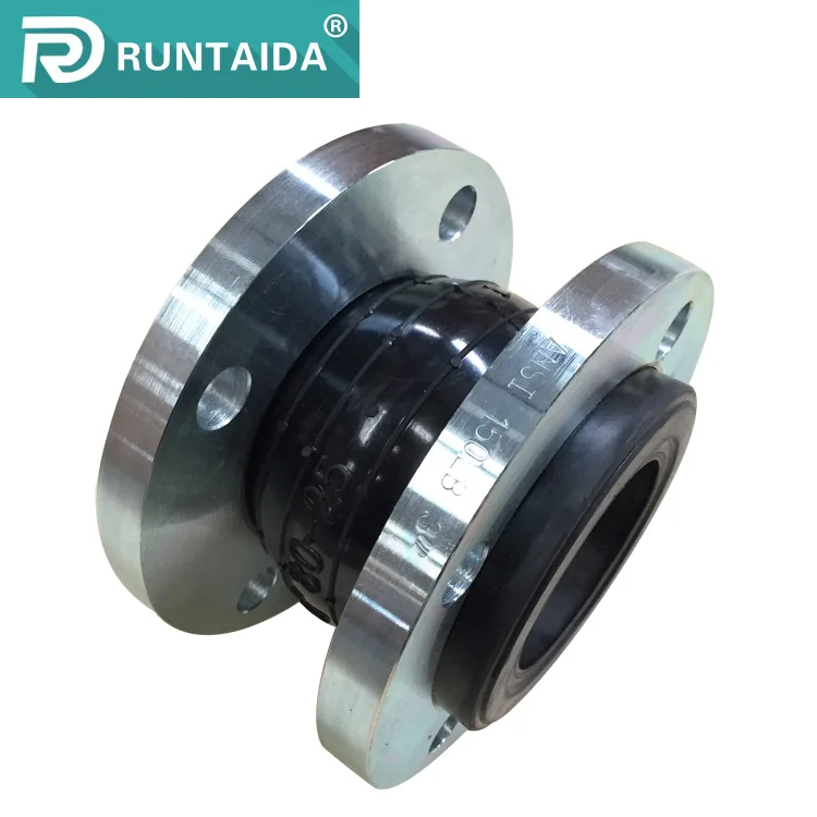 Flexible Coupling Pipe Flanged Connector Single Sphere Epdm Rubber Bellows Expansion Joint - Buy ...
