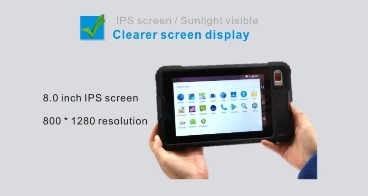 8 Inch Ip67 Android 12.0 Nfc Rugged Tablet Industrial Tablet Pc Ce Usb ...