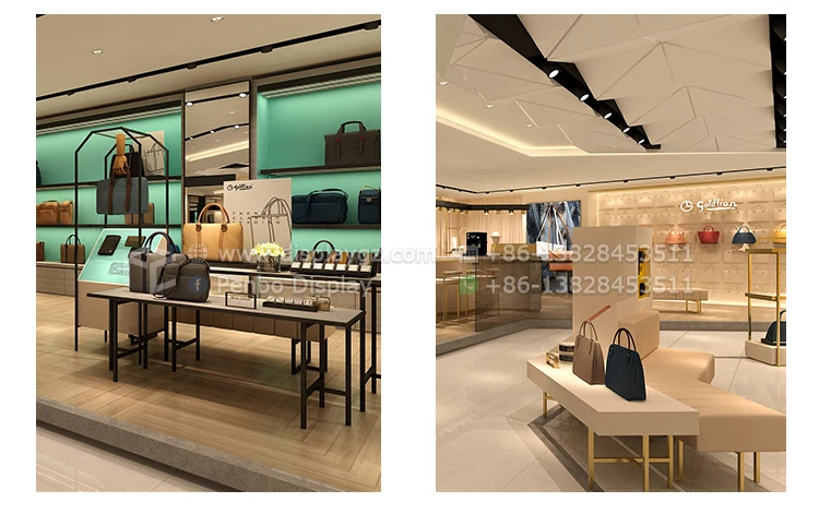 Customized Modern Bag Shelves - Enhance Retail Display