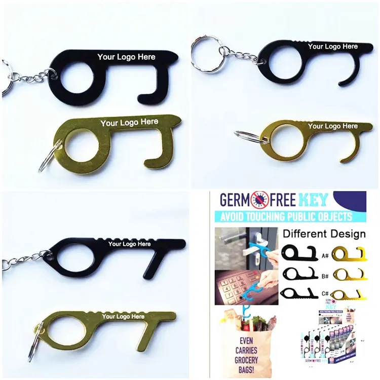 Hygiene No Touch Door Key Opener Handle Hands Free Touchless Hands Free ...