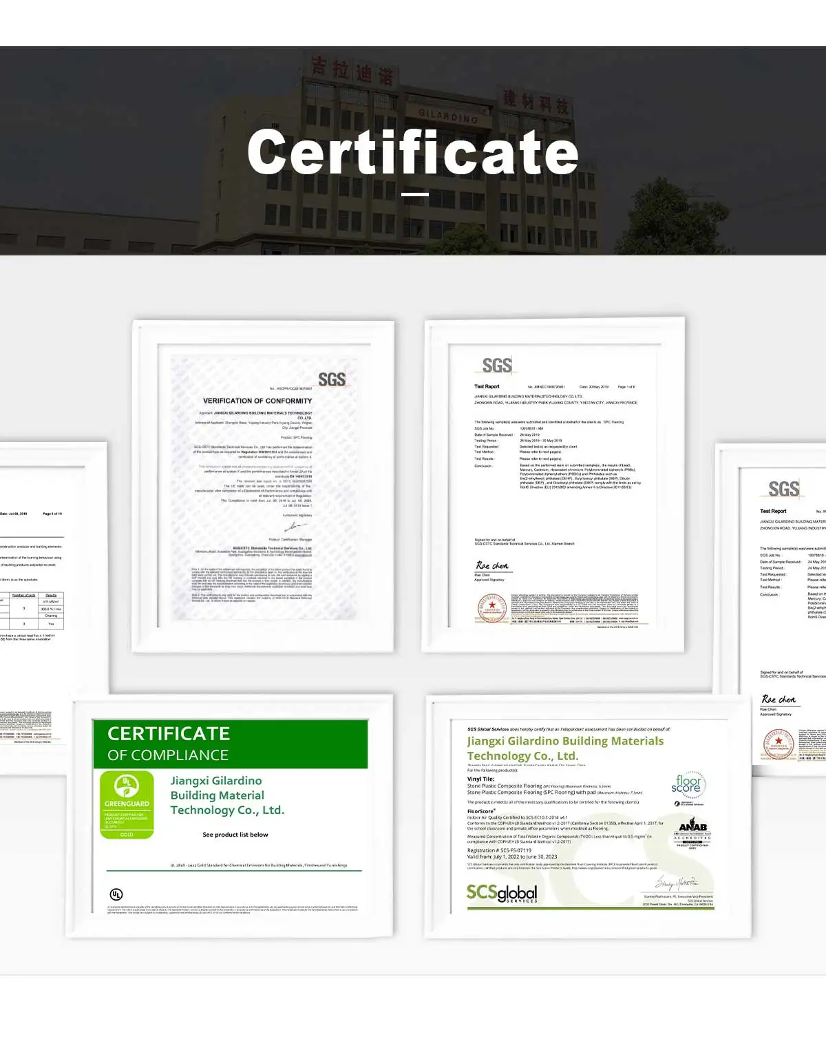 Jiangxi Gilardino Building Materials Technology Co., Ltd. - SPC ...