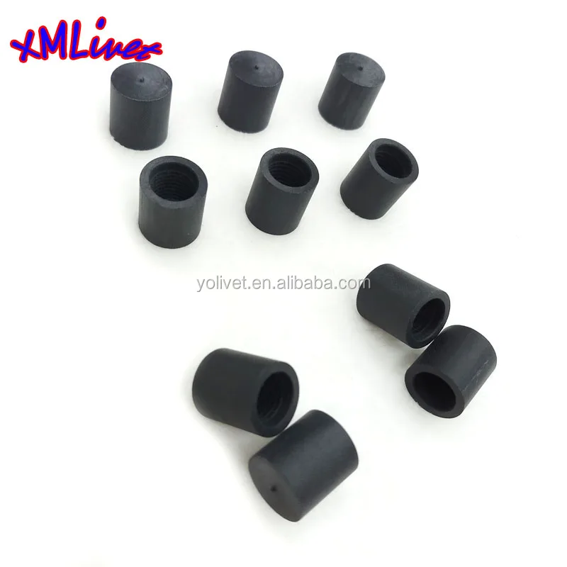 14mm Black Bakelite Jump and Break Cue Ferrules 14*9.6*15mm Billiard ...