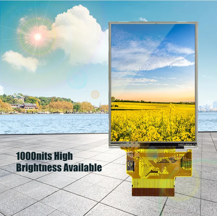 Oem 2.4 Inch Lcd Tft Screen Display 220cd/m2 And 1000nits Brightness ...