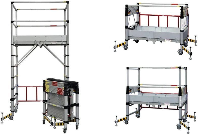 Multi Purpose 20 Steps Scaffold - Durable Aluminum Tower