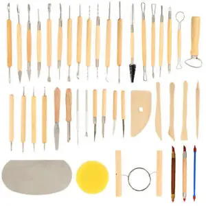42pcs Wooden Clay Modeling Tools Set With Colorful Box - Buy Pottery ...
