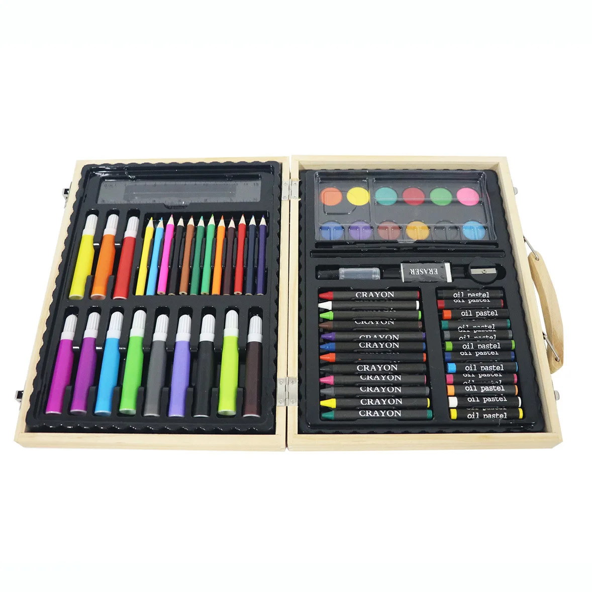 Hot 67pcs Kids Art Set Children Drawing Water Color Pen Crayon Oil ...