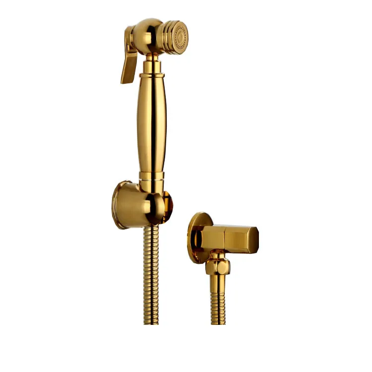 Old Fashioned Muslim Shattaf - Brass Bidet Sprayer Set