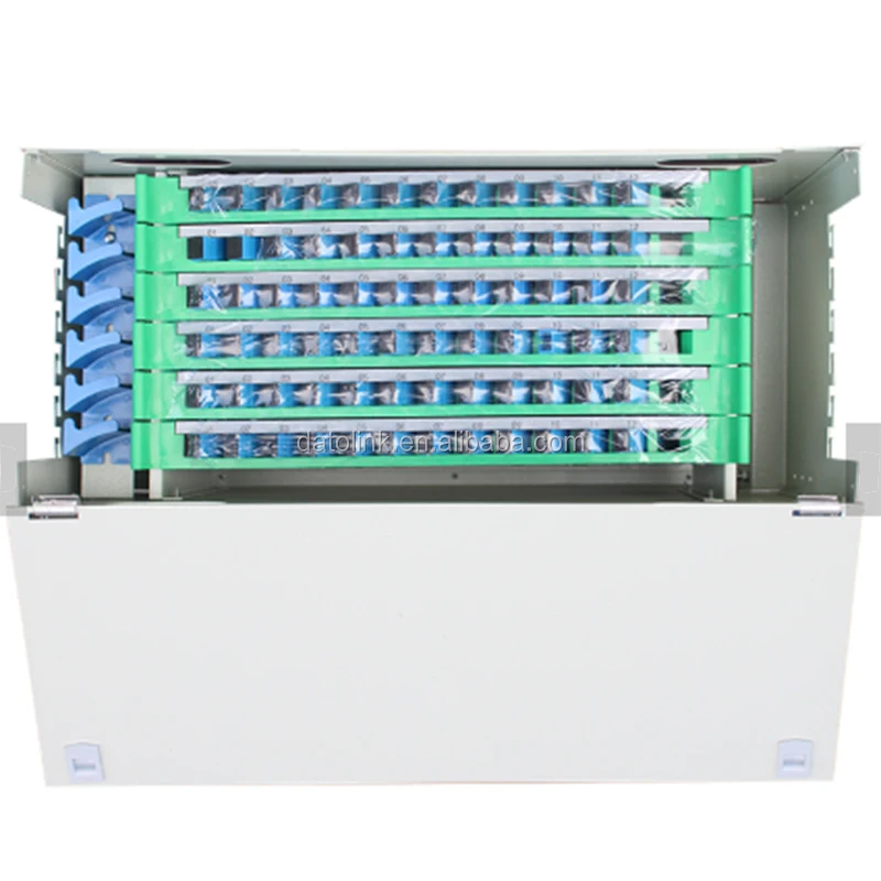 FTTH ODF Rack Mount - 96 Port Fiber Optic Patch Panel