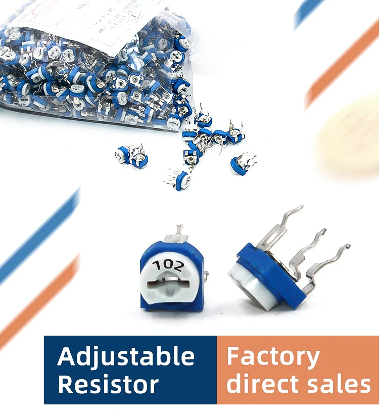RM065 2K Ohm Potentiometer - Blue & White Trimming Resistor