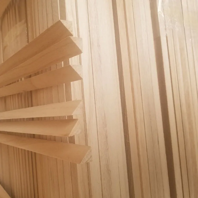 Triangle Wooden Timber Battens Paulownia Solid Wood Price Plank - Buy ...