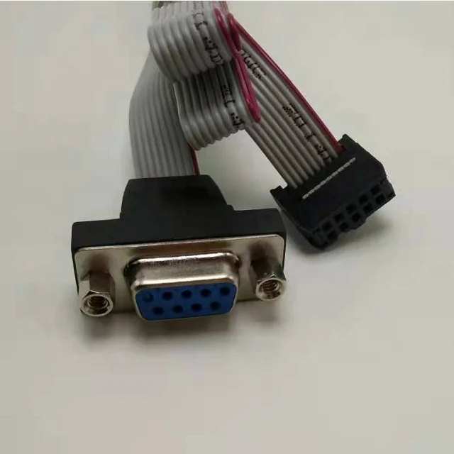 Customized Serial Port Cable - DB-9 Female to 10 Pin IDC SOCKET