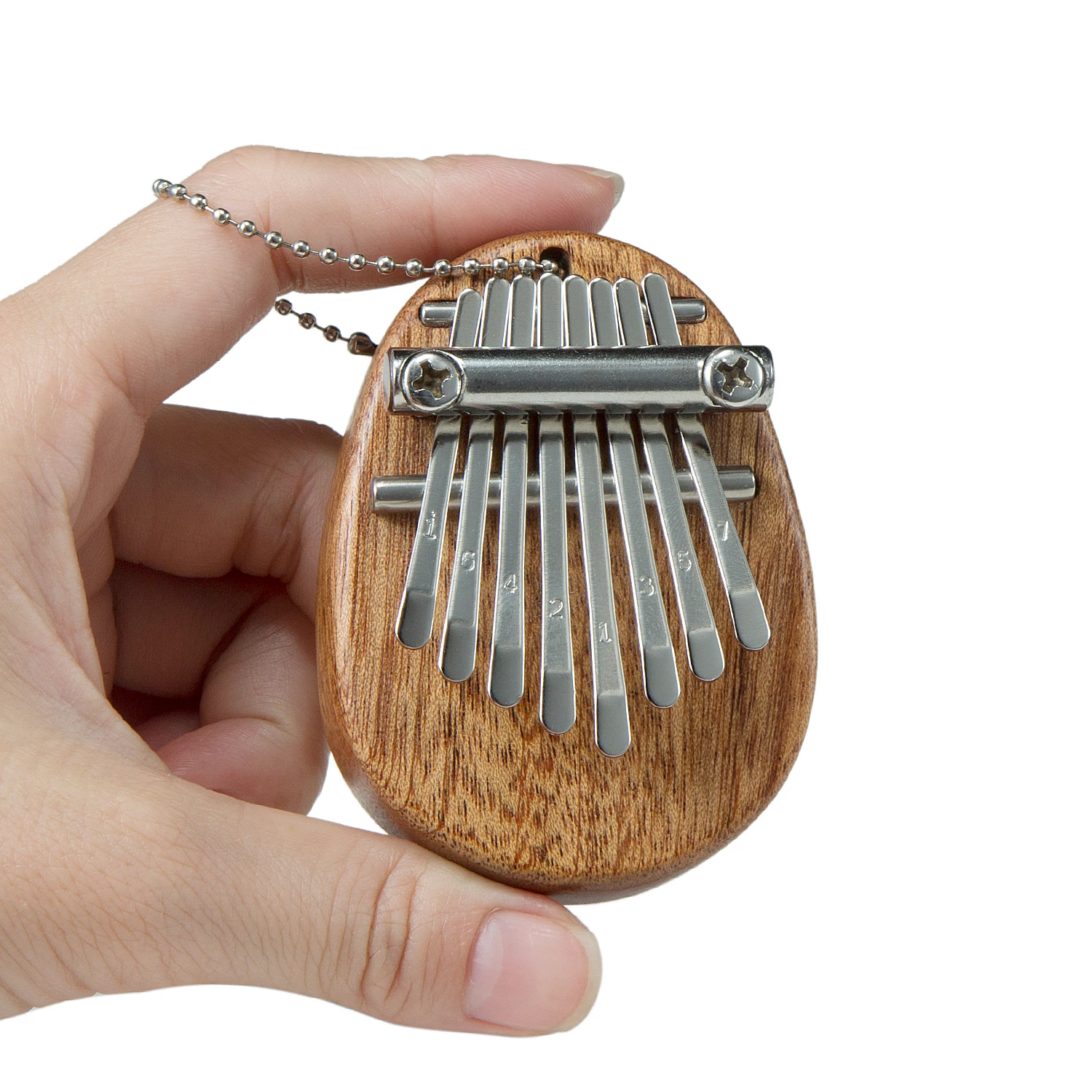 Mini African Mbira Music Instrument 8 Keys Sapele Kalimba Thumb Piano ...