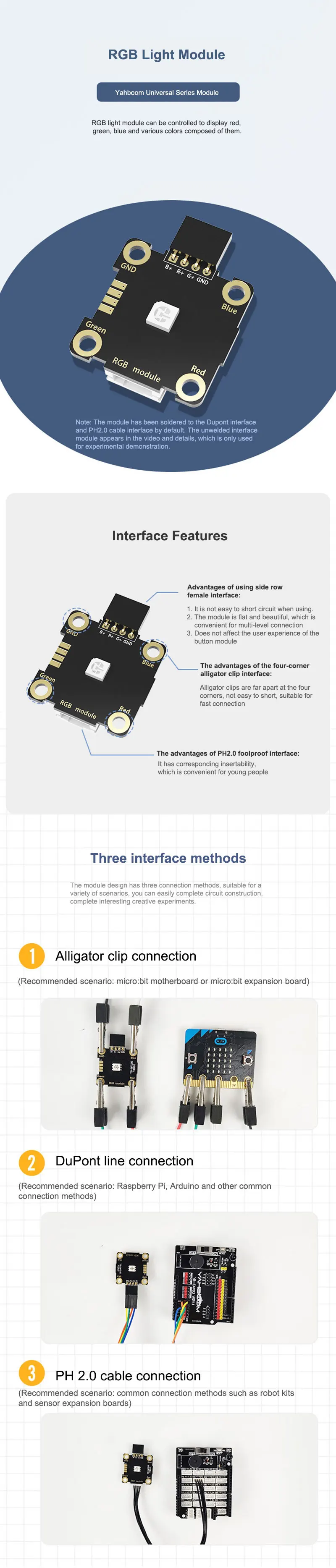 Yahboom Colorful Tricolour Lamp Microbit Rgb Light Sensor Module - Buy ...