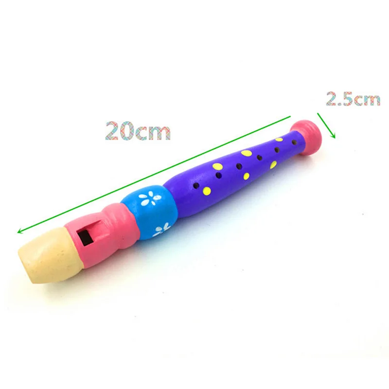 Colorful Kids Musical Instrument Toys Wood Toy Flute - Buy Wooden Flute ...