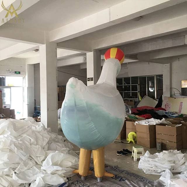Farm Animal Party Event Parade Funny Walking Inflatable Duck Mascot ...
