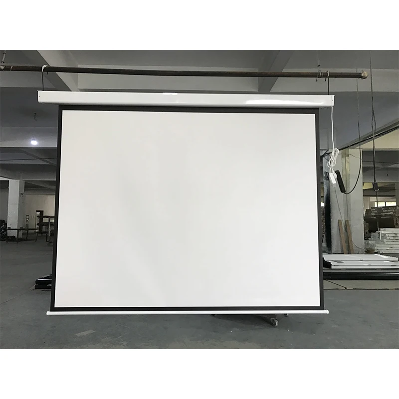 Square Case Electric Motorized 150 Inch 16:9 Projection Screen Home ...
