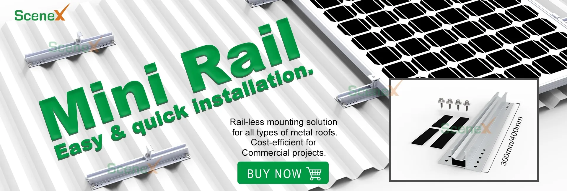 Xiamen Scenex Solar Co., Ltd. - solar mini rail, solar panel clamp